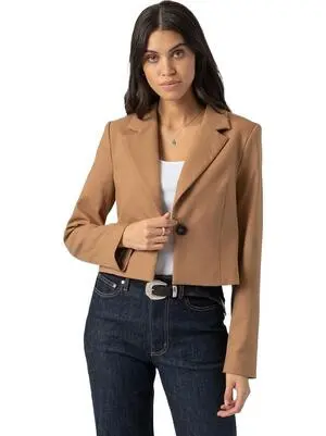 SAINT + SOFIA Astrid Cropped Blazer