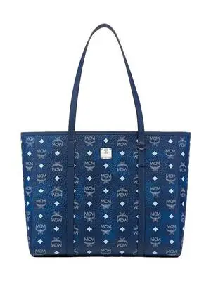 Mcm Toni Top-zip Shopper - Blue