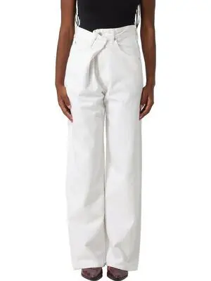 AGOLDE Wide Leg Trousers - Milk