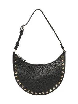 Valentino Garavani Rockstud Grained Leather Bag - Black