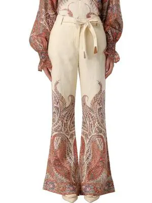 Zimmermann Paisley Print Flare Trousers - Multicolor