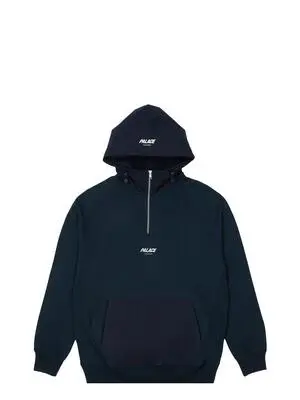 PALACE 1/4 Zip Cotton Panel - Blue