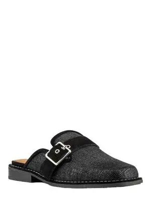 DONALD PLINER Buckle Mule Black