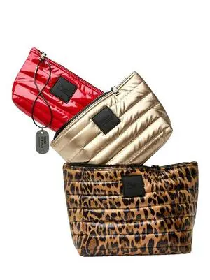 THINK ROYLN Travel Trio Organizational Pouches - Leopard Multi 2