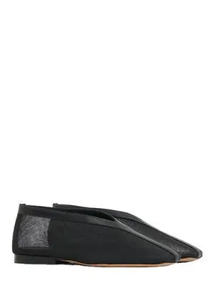 MANSUR GAVRIEL Square Toe Flat - Black