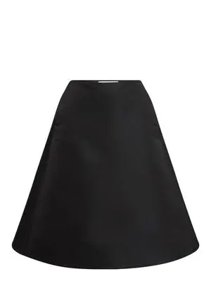 Alexander McQueen A-line Midi Circle Skirt - Black