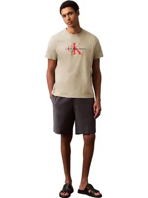 Calvin Klein Linen Blend Short - Ebony