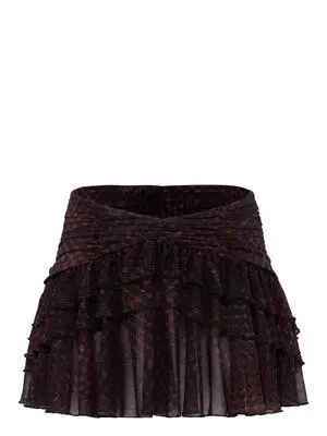 SIEDRES Kaia Ruffled Mini Skirt Multi