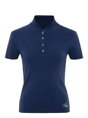 SIEDRES Mollie Knitted Top Blue