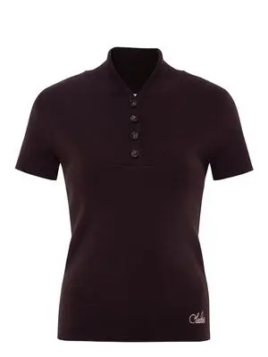 SIEDRES Mollie Knitted Top - Brown