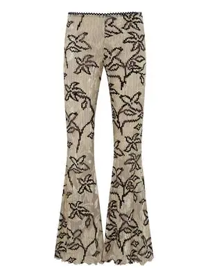 SIEDRES Jeslynn Velvet Flared Pants - Multi