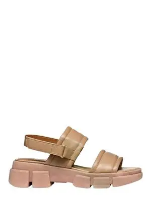 Geox Lisbona Platform Sandals - Neutrals
