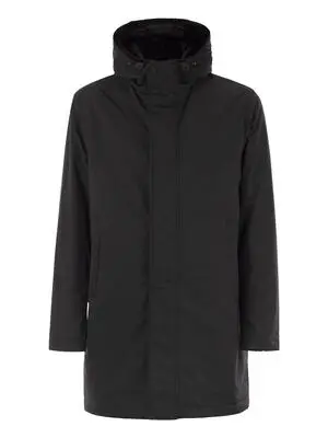 Herno Hooded Padded Parka - Black