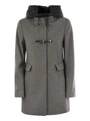 FAY Toggle Coat In Wool Blend Cloth
