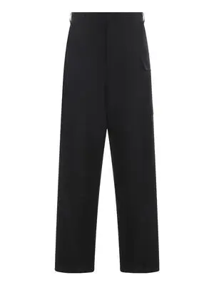 Marni Virgin Wool Trousers - Black