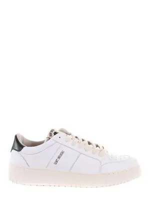 SAINT SNEAKERS Leather Sneakers - Bianco/verde Scuro