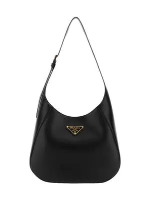 Prada Leather Shoulder Bag - Black