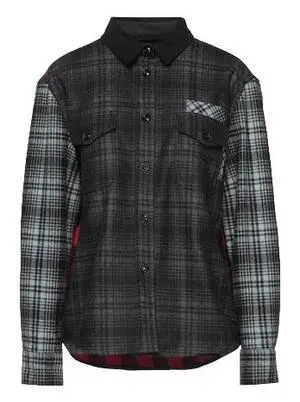 Woolrich Glen Plaid Flannel Overshirt - Grey