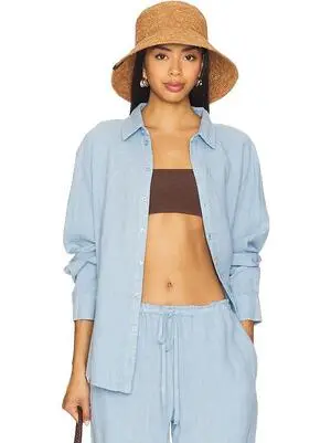 VIR VITA Cecile Oversized Shirt - Baby Blue