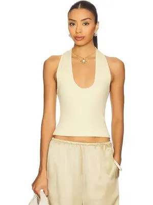 VIR VITA Halter Top - Butter