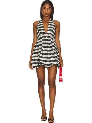 LOVERS AND FRIENDS Quincy Mini Dress - Black & Ivory Gingham