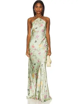 LOVERS AND FRIENDS Millau Maxi Dress - Green Floral Multi