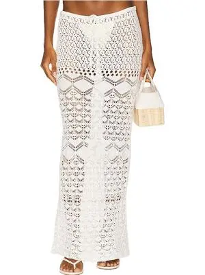 MORE TO COME Maria Maxi Skirt - Ivory