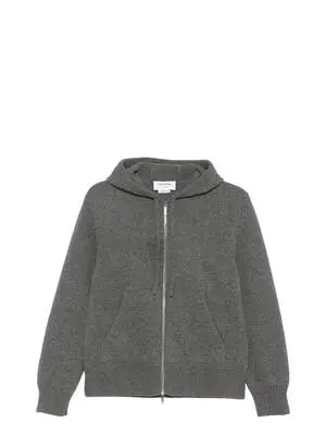 Thom Browne Intarsia Zip-up Hoodie - Grey