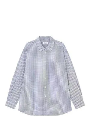 STUDIO TOMBOY Checked Long-sleeve Shirt - Blue