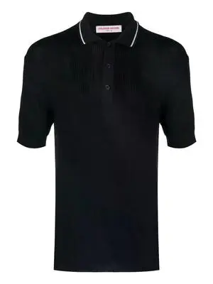 Orlebar Brown Knitted Polo Shirt - Blue