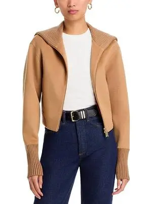 Victoria Beckham Double Faced Bomber Jacket - Camel