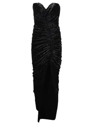 ALEXANDRE VAUTHIER Velvet Long Dress
