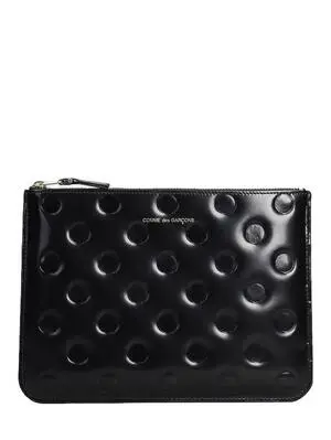 Comme Des Garçons Leather Clutch - Black