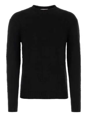 Alexander McQueen Cotton Knitwear - Black
