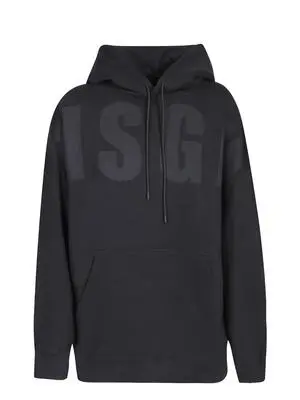 MSGM Cotton Hoodie - Black