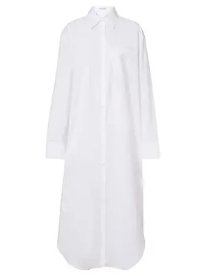 THE FRANKIE SHOP Helena Cotton Shirt Dress - White