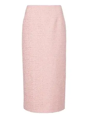 Carolina Herrera Pencil Tweed Skirt - Pink