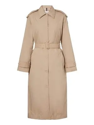 Moncler Yevre Down Trench Coat - Beige