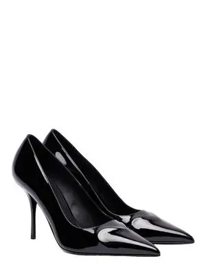 Alaïa Le Cœur 3d 90 Patent Leather Pumps - Black