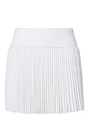 Alaïa Plissé Mini Skirt - White