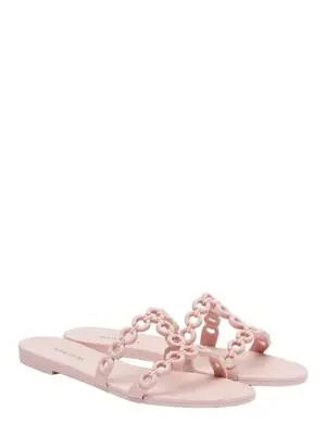 AQUAZZURA Infinity Chain Jelly Slides