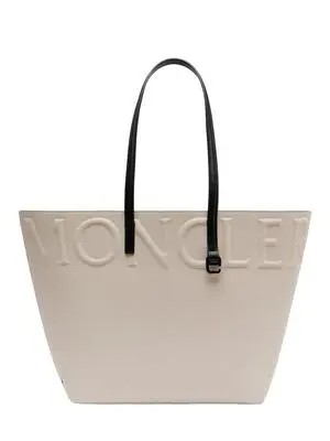 Moncler Tote Bag With Detachable Pouch - White