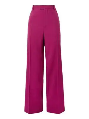 Bottega Veneta Twill Wide-leg Pants - Purple