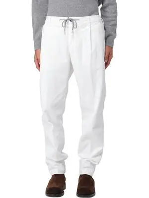 Eleventy Flat Front Trousers - White