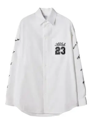 Off-White 23 Logo Heavycot Overshirt - Black