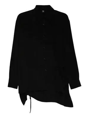 Y’s Gathered Blouse - Black