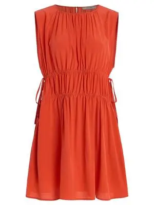 Asceno The Como Mini Dress - Orange