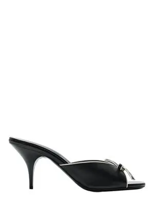 Miu Miu Leather Mules - Black