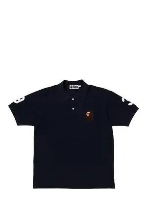 A BATHING APE Large Ape Head Polo Shirt