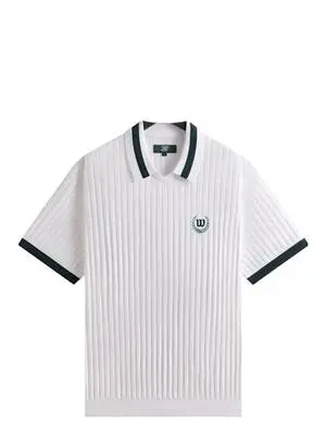 Kith X Wilson Vneck Polo Shirt - White